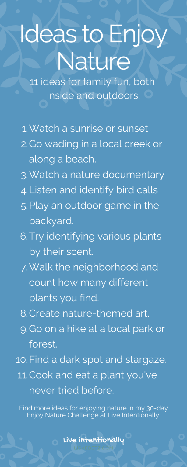 Enjoy Nature: A 30-Day Challenge - Lisa E Betz