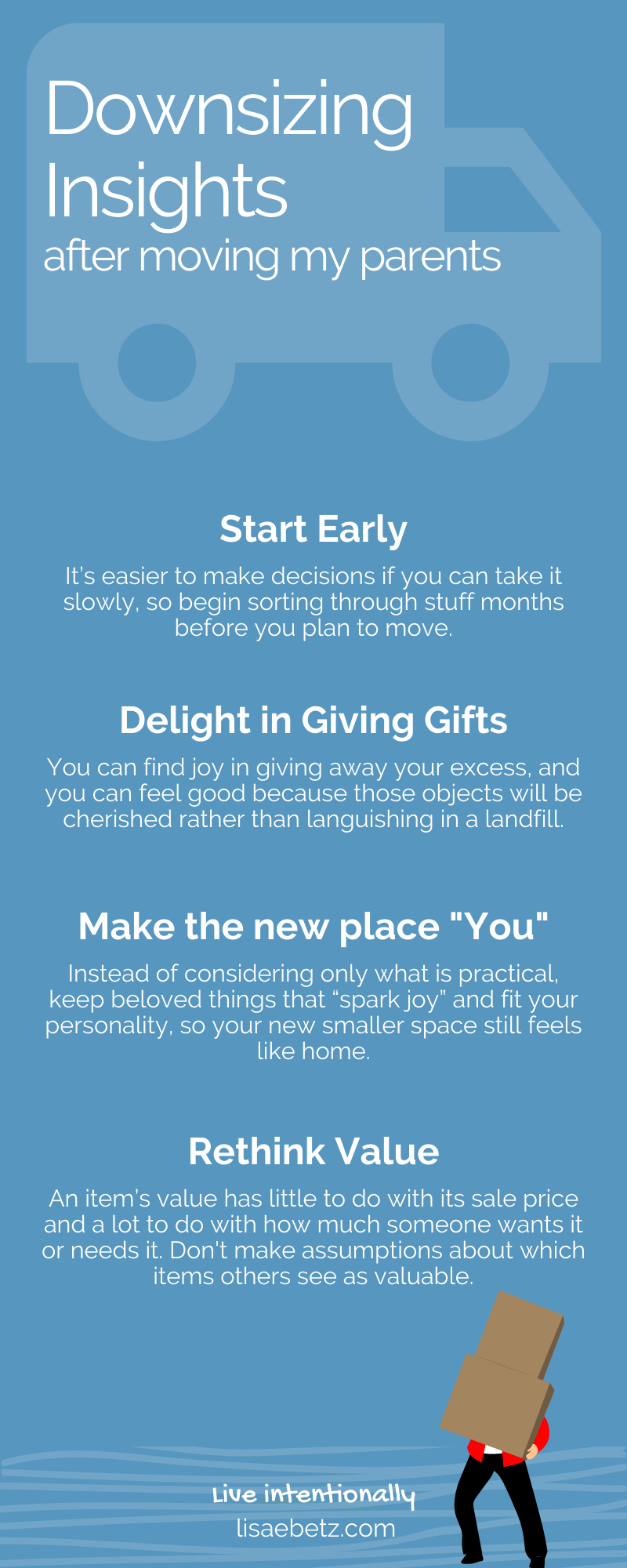 7 Insights on Downsizing After the Big Move - Lisa E Betz